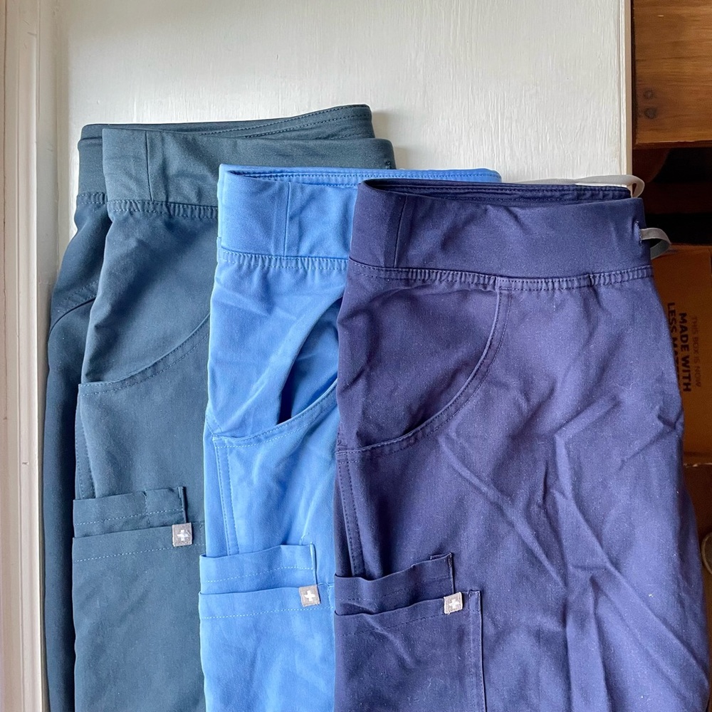 Figs Scrub Bottoms- Different Shades Of Blue! - Gem